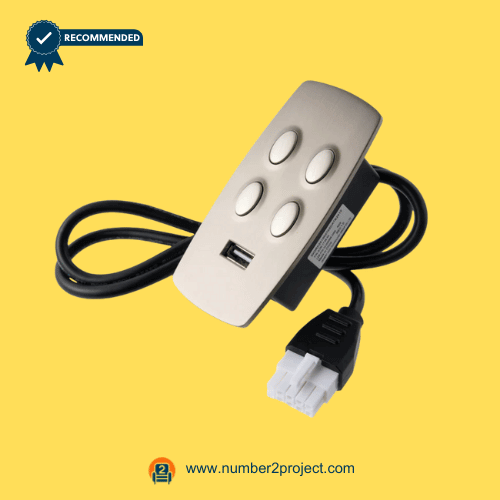 #1363 OKIN 4-Button 10-Pin Recliner Switch Replacement