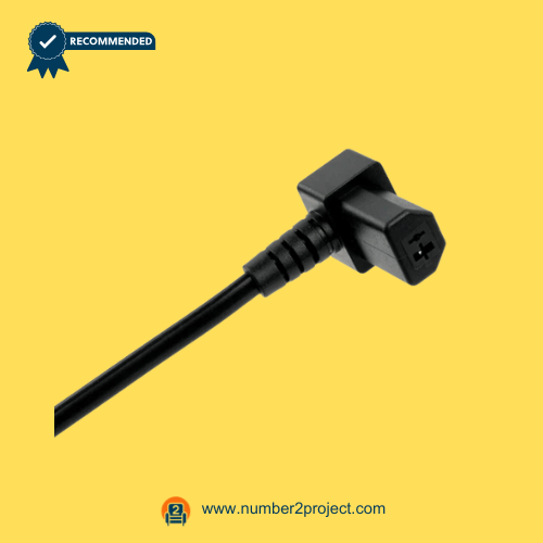 #611 2 Pin Male to 90° D Shape Female Conversion Cable